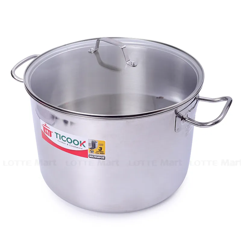 Nồi Soup Inox 304 3 Lớp Đáy Từ Ticook 32cm