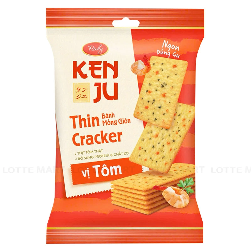 Bánh Cracker Kenju Vị Tôm Gói 192G