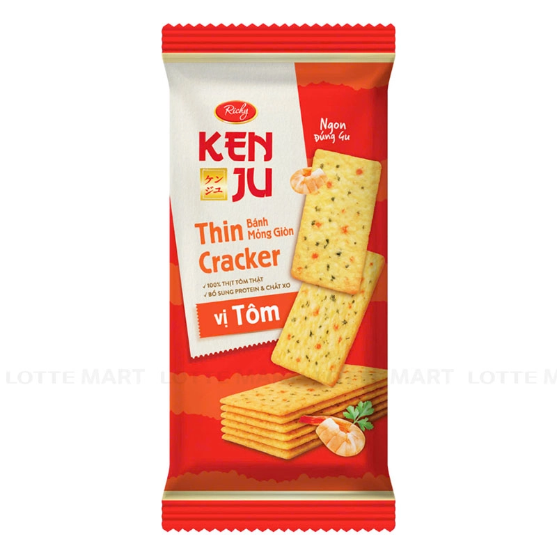 Bánh Cracker Kenju Vị Tôm Gói 192G