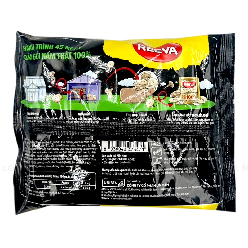 Mì Trộn Reeva Gà Nấm Phô Mai Cay Gói 85G