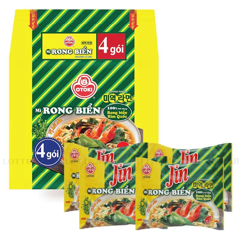 Mì Ottogi Jin Rong Biển 600G (120G x 5 Gói)