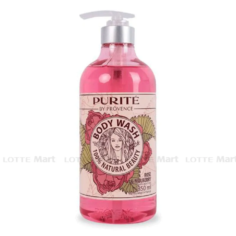 Sữa Tắm Purité Dưỡng Da Mềm Mịn Hương Hoa Hồng 850ml