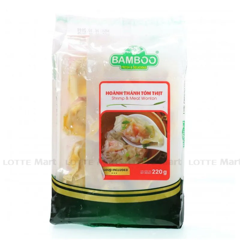 Hoành Thánh Tôm Thịt BamBoo 220G