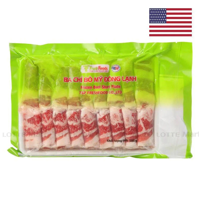Ba chỉ Bò Mỹ Hotpot T&P 500g