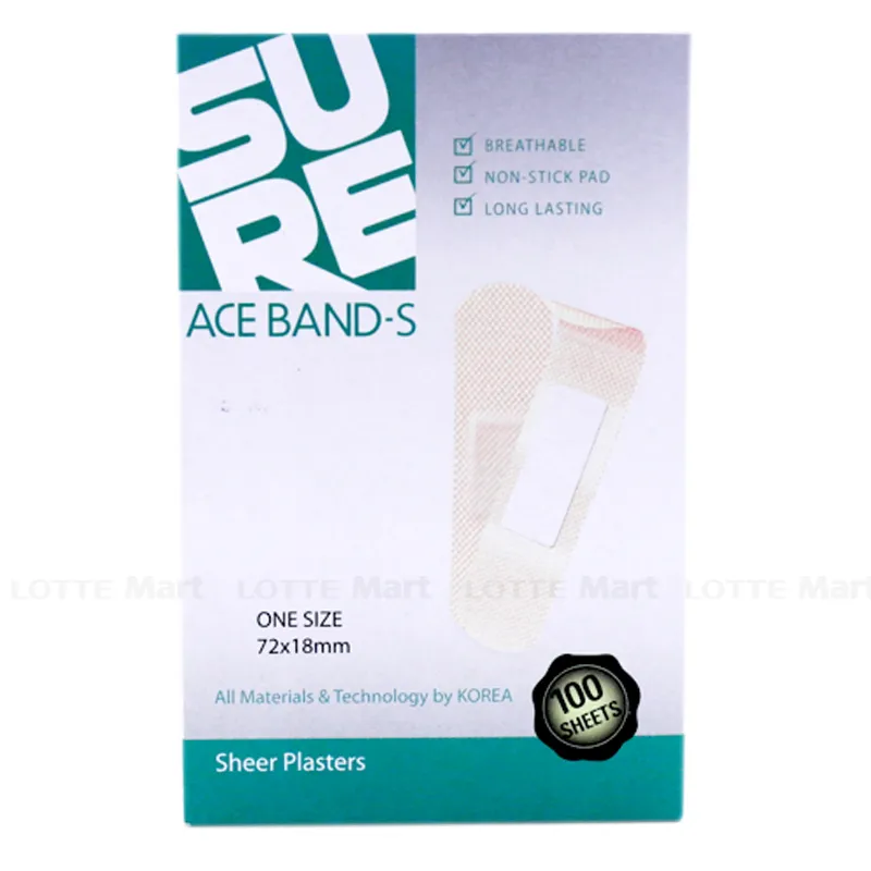 Băng Keo Cá Nhân Màu Da Ace Band-S Chứa Benzalkonium Chloride Hộp 100 Miếng