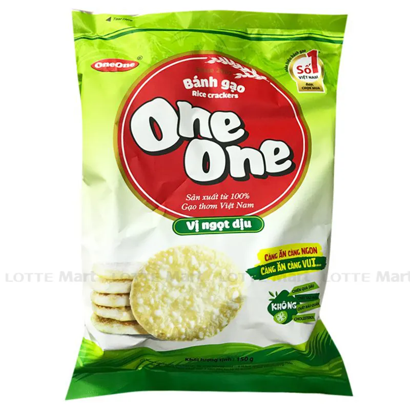 Bánh Gạo Vị Ngọt ONE ONE Gói 150G