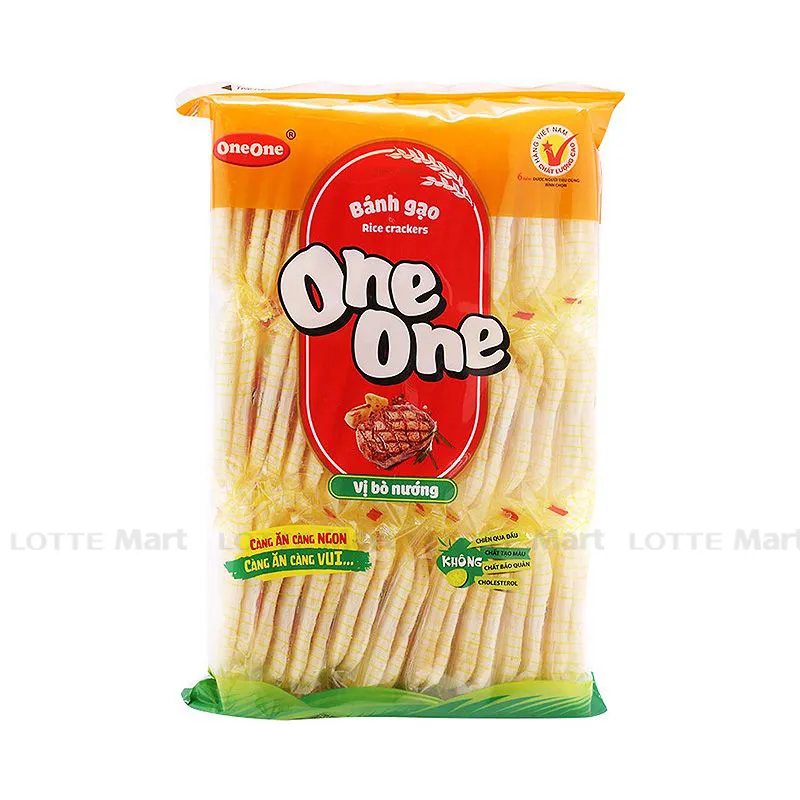 Bánh Gạo One One Vị Bò Nướng 150G