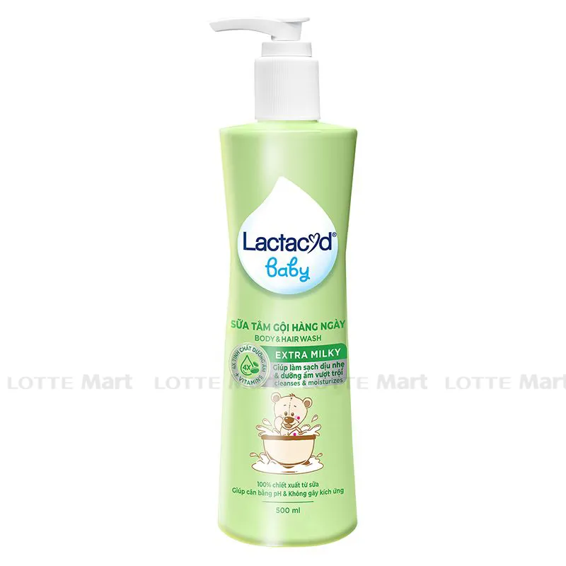 Sữa Tắm Gội Trẻ Em Lactacyd Milky 500ml