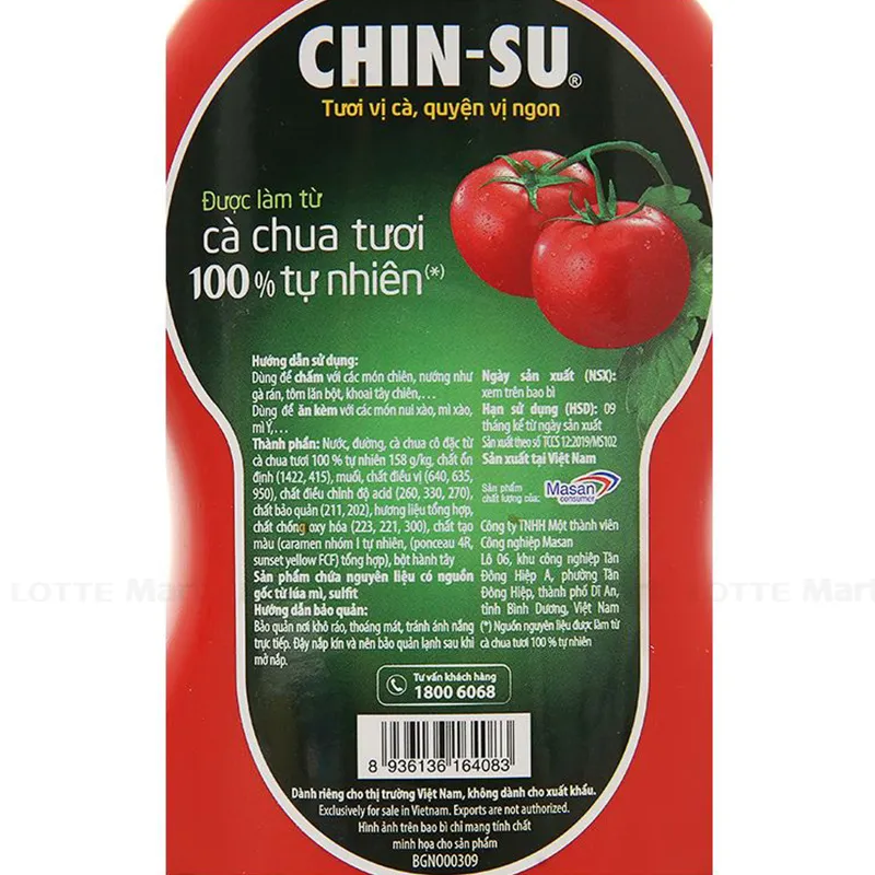 Tương Cà Chin Su Chai 500G