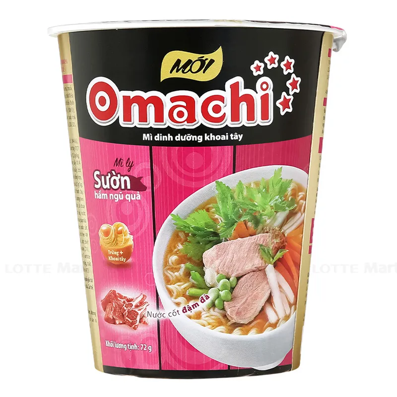 Mì Omachi Sườn Hầm Ngũ Quả Ly 72G