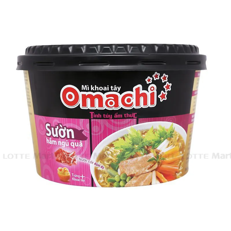 Mì Omachi Sườn Hầm Ngũ Quả Hộp 92G
