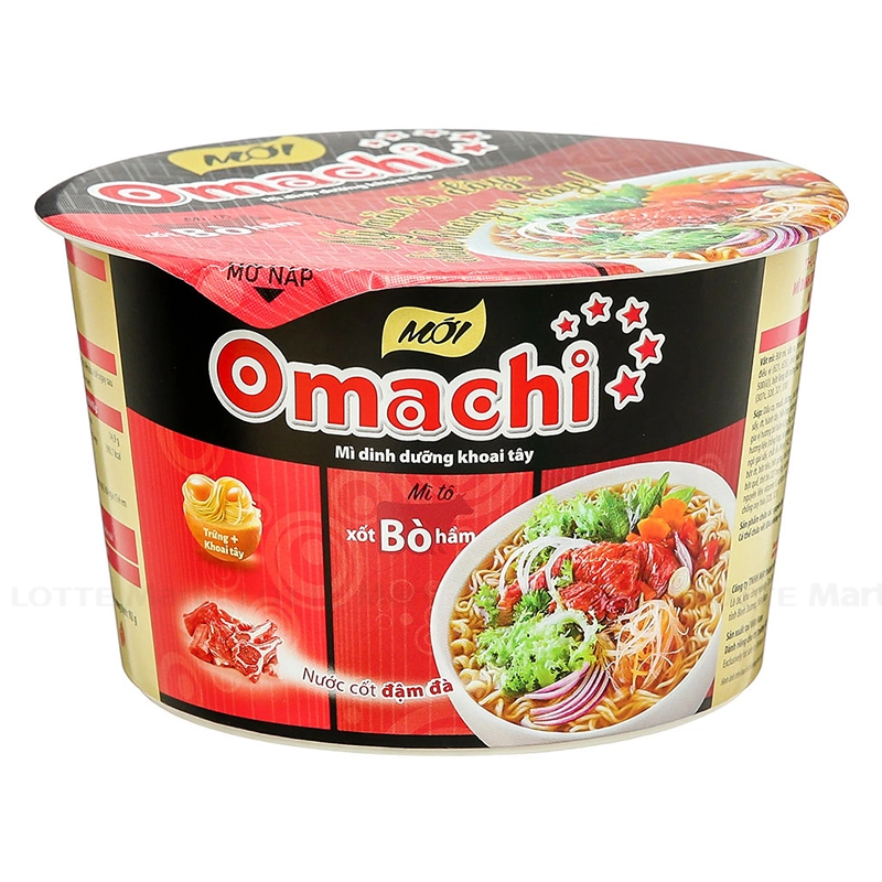 Mì Omachi Tôm Chua Cay 5 Sao 78G
