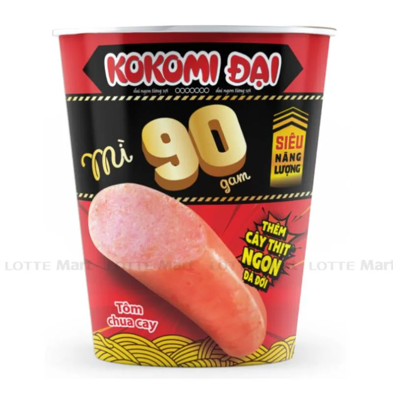 Mì Kokomi Đại Vị Tôm Chua Cay Ly 90g