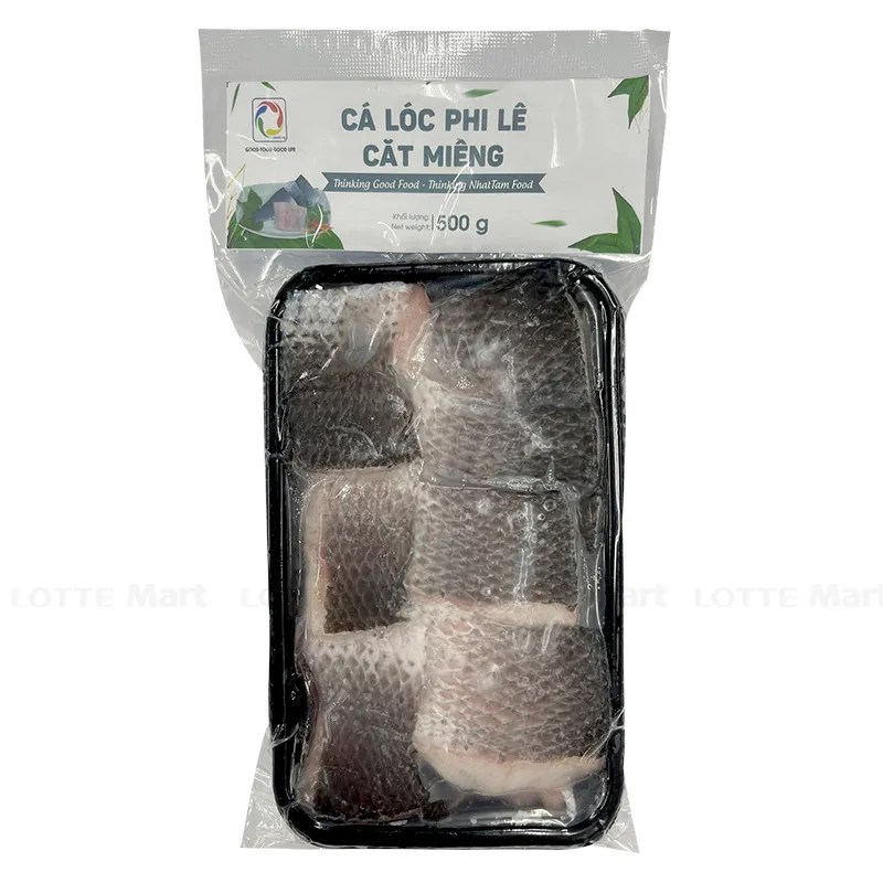 Cá lóc phi lê cắt miếng Nhất Tâm 500g (ea)