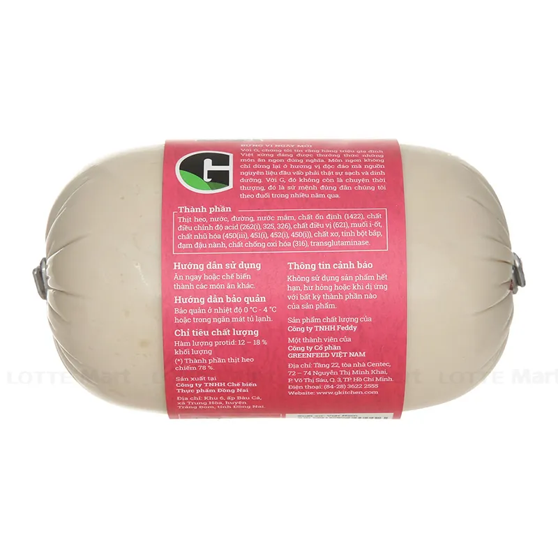 Chả Lụa G Kitchen Gói 500G