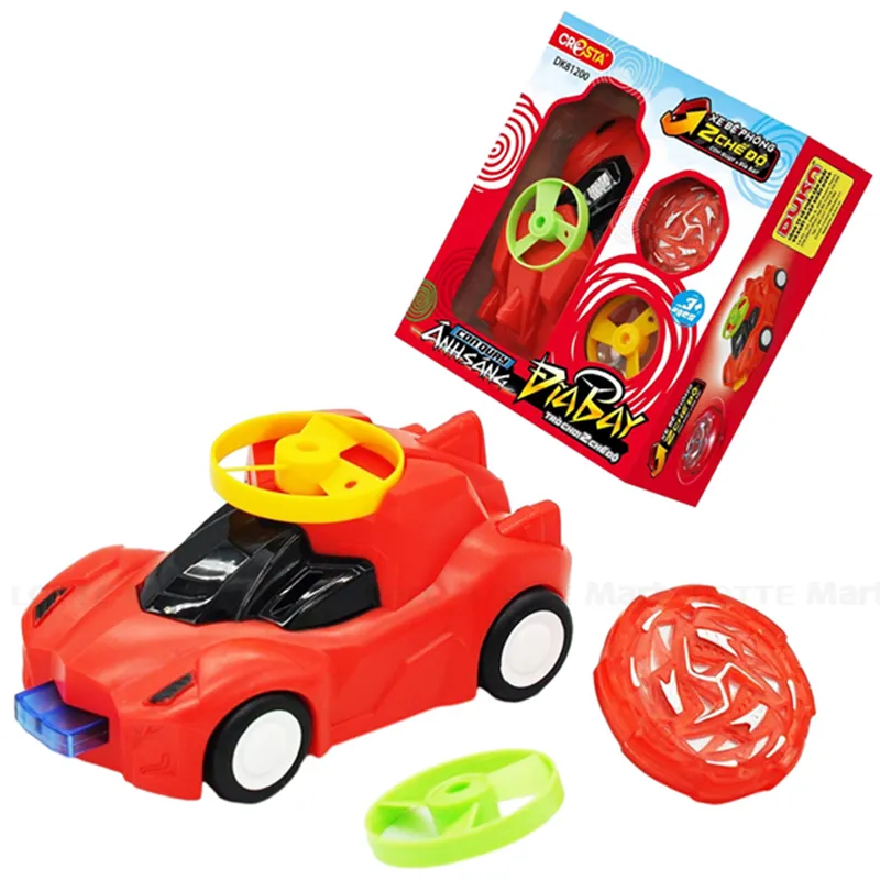 Đồ Chơi Con Quay Ánh Sáng Đĩa Bay DK81200 Màu Đỏ