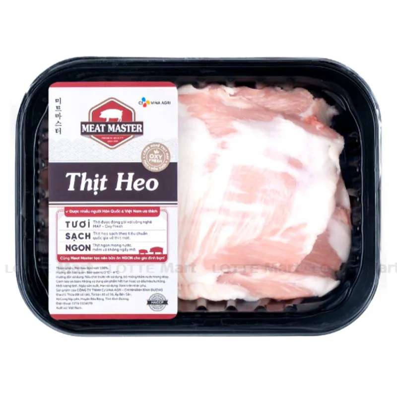 Nạc giòn heo (nạc nọng) Meat Master khay 400g (ea)