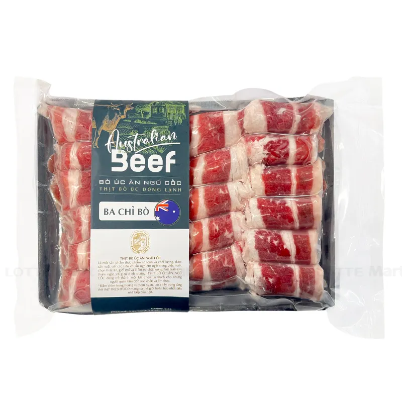 Ba chỉ bò Úc nhập khẩu 500g
