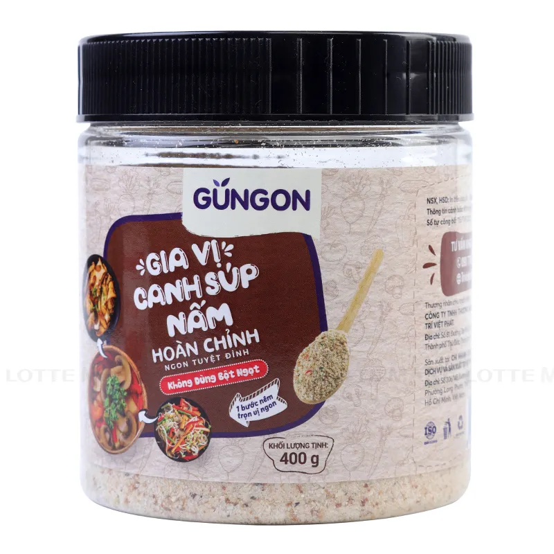 Gia Vị Canh Soup Nấm Hoàn Chỉnh Gungon Gói 400G
