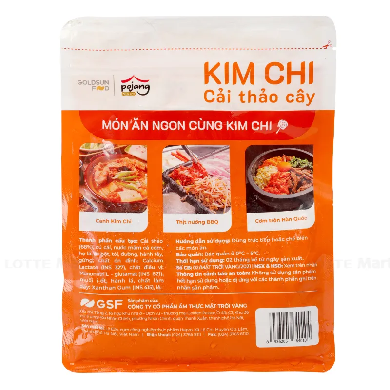 Kim Chi Cải Thảo Goldsun Gói 1Kg