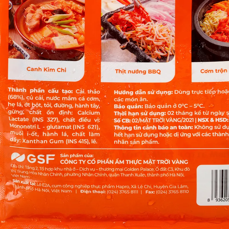 Kim Chi Cải Thảo Goldsun Gói 1Kg