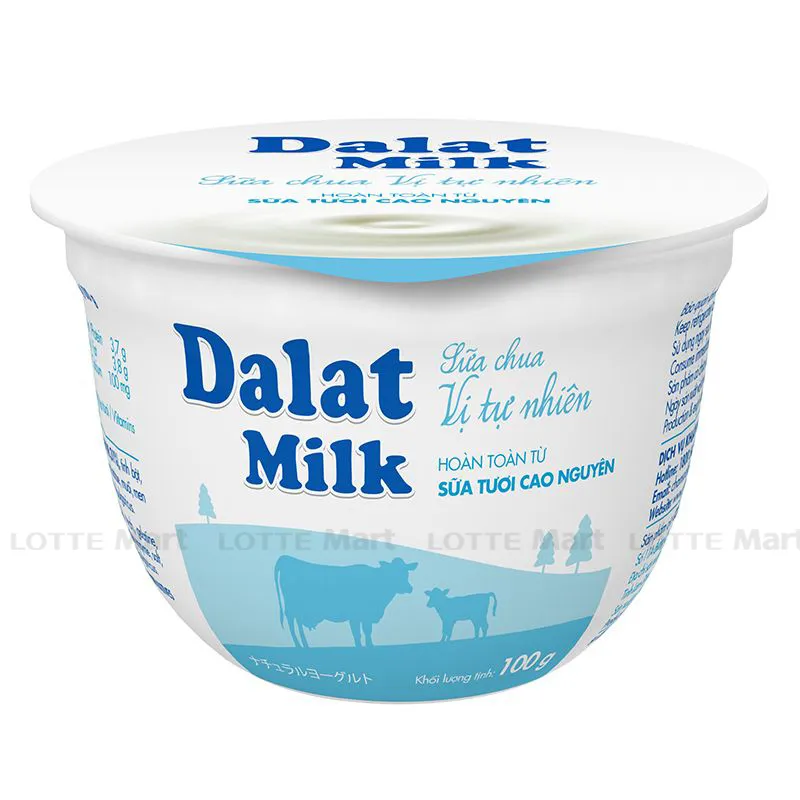 Sữa Chua Vị Tự Nhiên Dalat Milk 100G