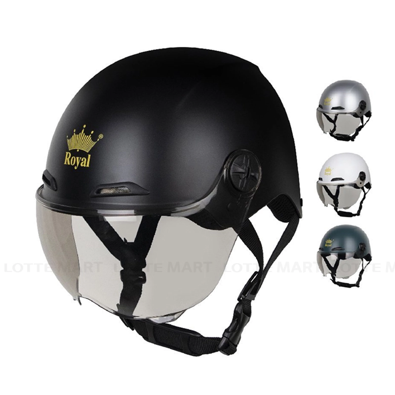 Mũ Bảo Hiểm Nửa Đầu Có Kính Royal M159 (Giao Màu Ngẫu Nhiên)