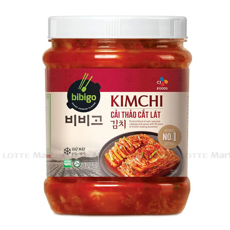 Kim Chi Cải Thảo Cắt Lát bibigo 1.2kg