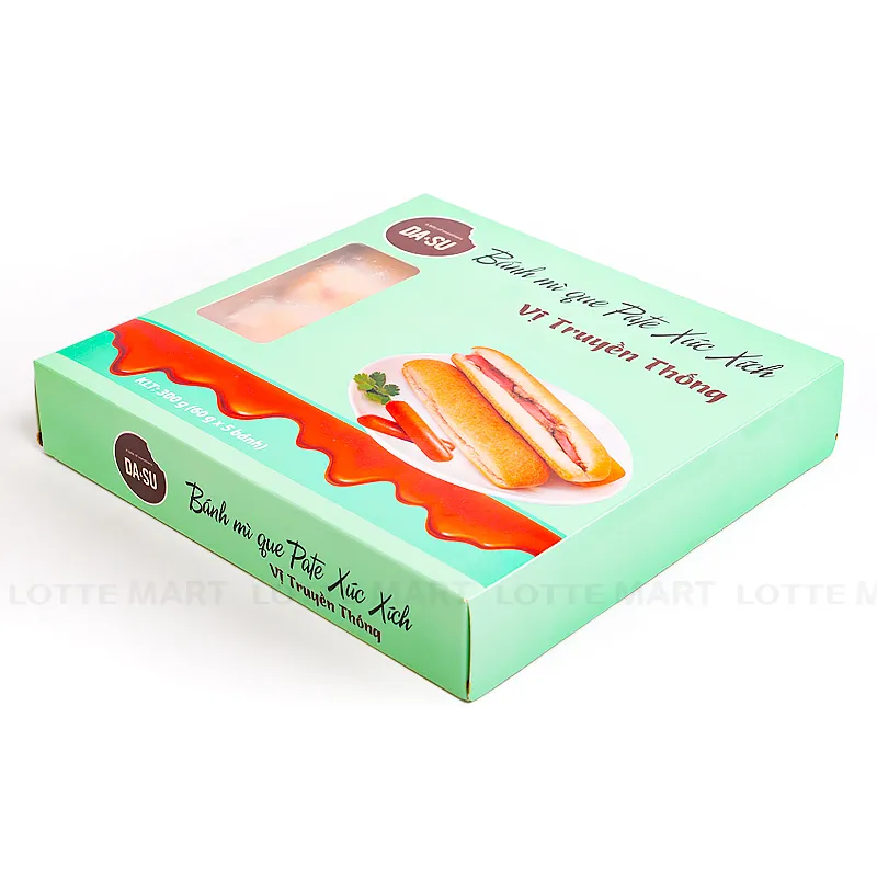 Bánh Mì Que Pate Xúc Xích Dasumy Vị Truyền Thống Hộp 300G (60G x 5 Bánh)