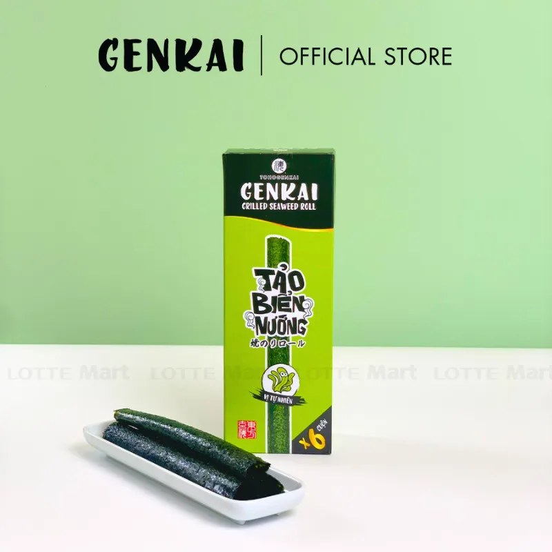 Rong Biển Nướng Cuộn Vị Tự Nhiên Genkai 21.6g