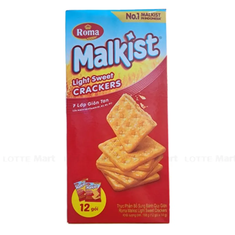 Bánh Quy Giòn Malkist Crackers Hộp 168g