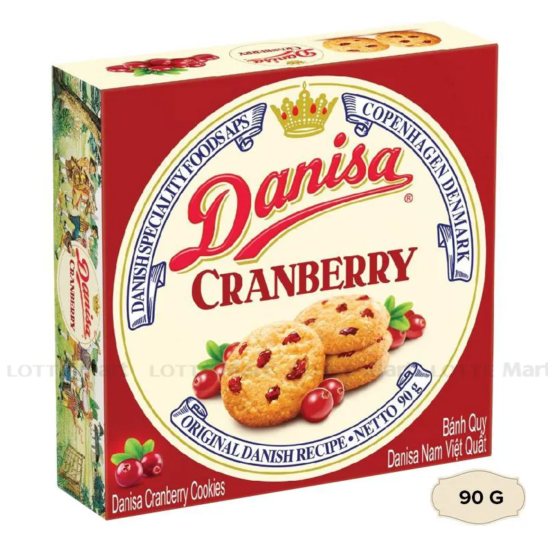 Bánh Quy Bơ Danisa Nam Việt Quất Hộp 90G