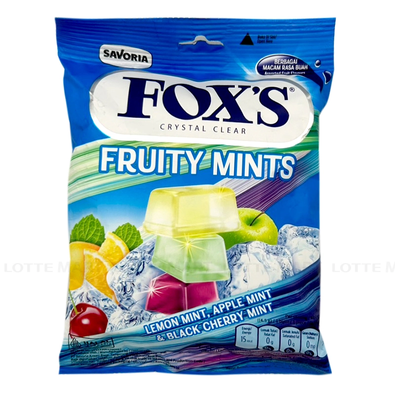 Kẹo Trái Cây Bạc Hà Fox's Gói 90G