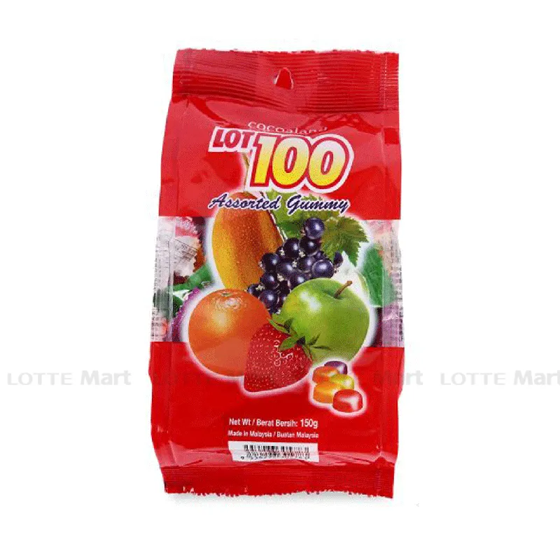 Kẹo Dẻo Lot 100 Hương Hoa Quả Gói 150G