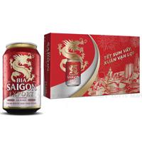 Thùng 12 Lon Bia Sài Gòn Export 330ml/Lon