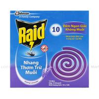 Nhang Muỗi Raid Coil Lavender 10 Khoanh