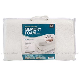 Gối Memory Foam 50D Lock&Lock Hình Cong HLW111 50x30x10cm - Trắng