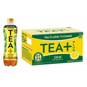 Thùng 24 Chai Trà Ô Long Vị Chanh Tea+ Plus 320ml