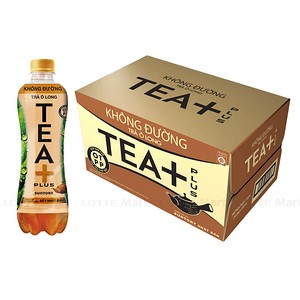 Trà Olong Không Đường Tea Plus Thùng 24 Chai 450ml