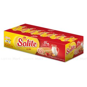 Bánh Bông Lan Solite Cuộn Kem Vị Dâu Hộp 180g