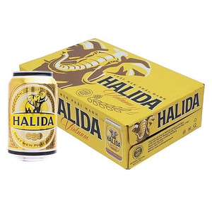 Thùng 24 Lon Bia Halida Lon 330ml