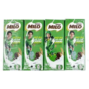 Sữa Lúa Mạch Nestlé Milo Lốc 4 Hộp 180ml