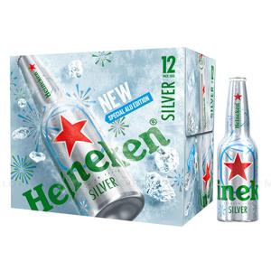 Thùng 12 Chai Heineken Silver Aluminium 4% ABV 330ml