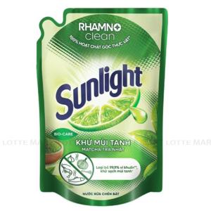 Nước Rửa Chén Sunlight Hương Trà Xanh Nhật Khử Mùi Tanh Túi 2kg