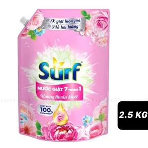 Nước Giặt Surf 7 Trong 1 Hương Thuần Khiết Túi 2.5kg