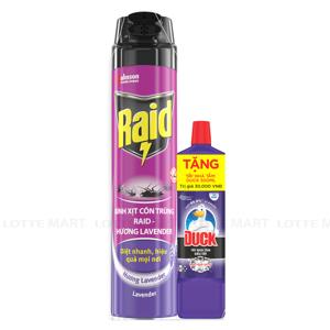 Bình Xịt Côn Trùng Raid Hương Lavender 600ml