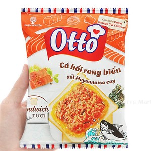 Bánh Mì Tươi Otto Sandwich Cá Hồi Rong Biển Sốt Mayonnaise Cay Gói 76g