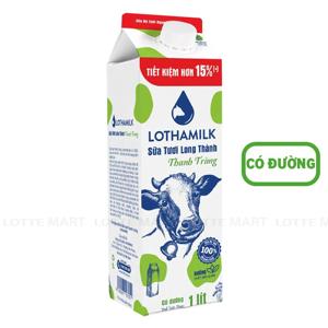 Sữa Tươi Thanh Trùng Có Đường LOTHAMILK 900ML