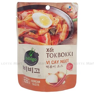 Sốt Tokbokki Vị Cay Ngọt CJ Foods bibigo Gói 120G