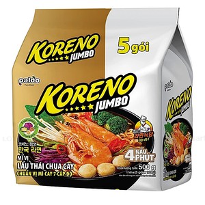 Mì Koreno Jumbo Lẩu Thái Chua Cay Lốc 5 Gói 100G